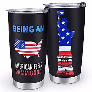 SUPERSUN Birthday Gifts for Men Tumbler, Dad Gifts from Daughter Son. Fathers Day, Patriotic Gift for Uncle, Grandpa, Papa, Husband, Him, Man 30th 40th 50th 60th. Cool Boyfriend Gifts Ideas.