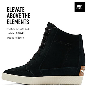 Sorel Out N About™ Wedge II Black/Sea Salt 7 B (M)