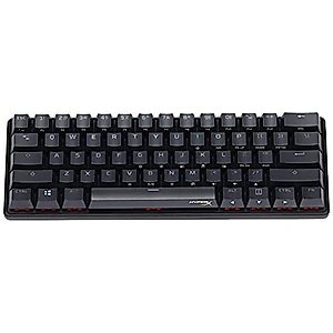 HyperX Alloy Origins 60 - Mechanical Gaming Keyboard, Ultra Compact 60% Form Factor, Double Shot PBT Keycaps, RGB LED Backlit, NGENUITY Software Compatible - Linear HyperX Red Switch