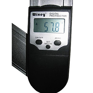 18" (457mm) Wixey Digital Protractor With Miter Function - WR418