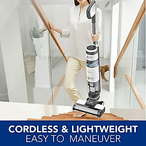 Smart Cordless Wet Dry Vacuum 2-in-1 Lightweight Handheld Vacuum Cleaner Floor Washer Great for Sticky Messes and Pet Hair