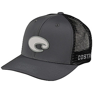 Costa Del Mar Mens Core Performance Trucker Cap, Grey, One Size US