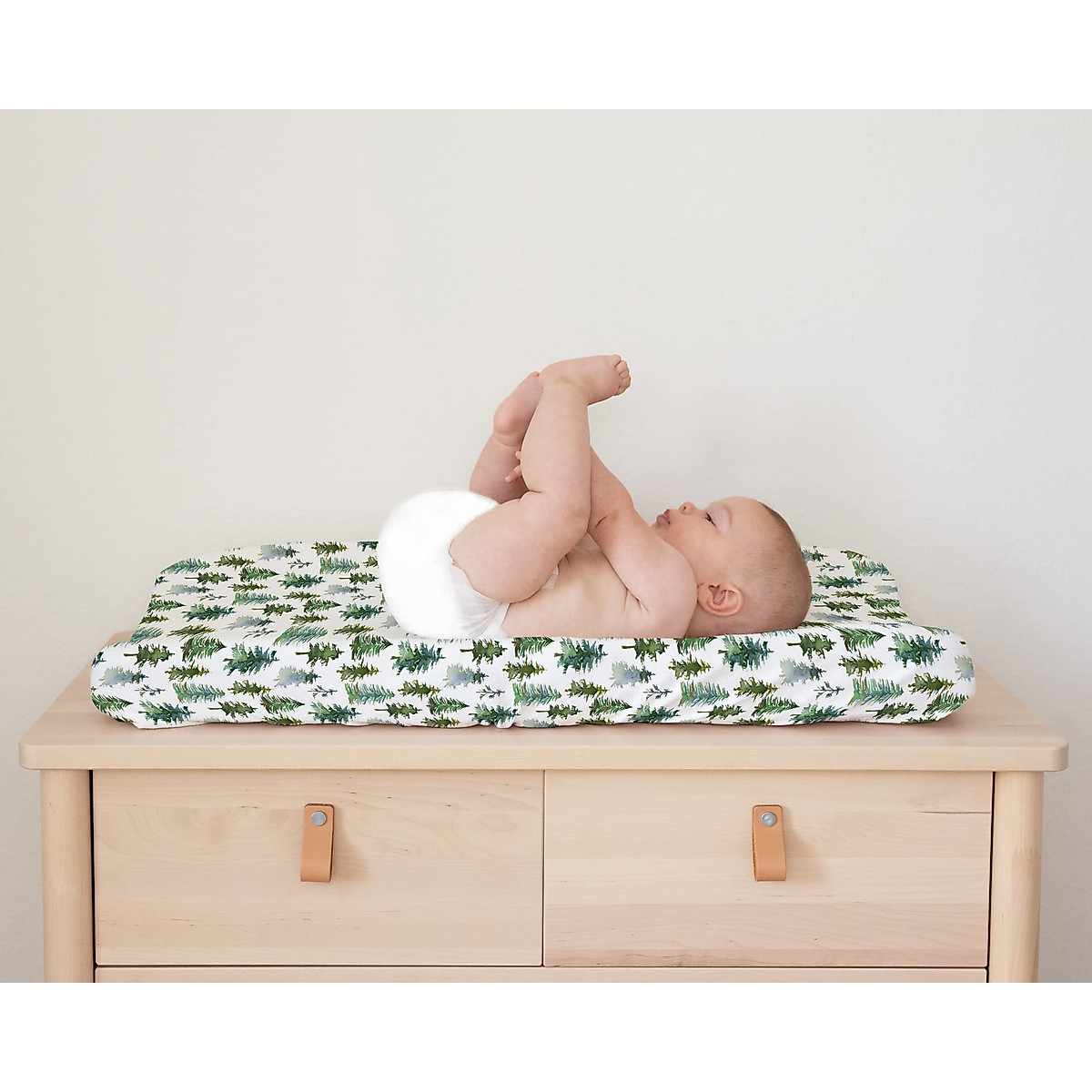 Baby Changing Pad Cover 2-Pack for Boys, Girls (Woodland Forest Animals) - Premium Fitted Sheets Baby Diaper Changing Table Cover - Buttery Soft Cotton Blend