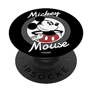 Disney Mickey And Friends Mickey Mouse Simple Portrait PopSockets Grip and Stand for Phones and Tablets