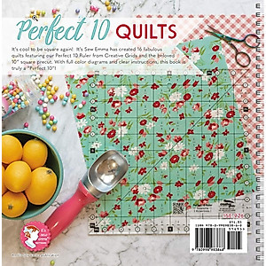 Perfect 10 Quilts Bundle- Creative Grids Perfect 10 Ruler and Perfect 10 Quilts Pattern Book