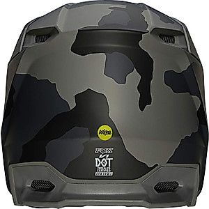 Fox Racing Youth V1 Core Motocross Helmet, Trev Black Camo, Small