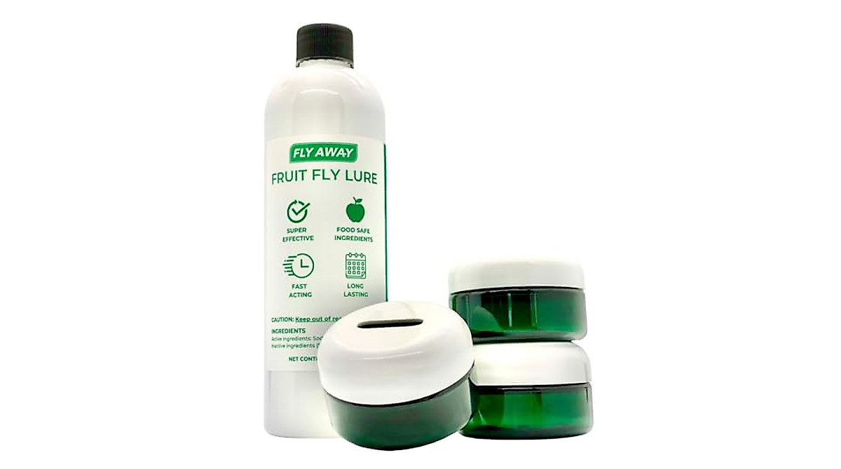 Fly Away Fruit Fly Trap Kit: Fast, Stylish, 90+ Day Control