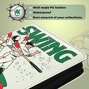 Guacalloon Baseball Card Binder with Sleeves, 440 Pockets Trading Card Holder Protectors Albums, Card Storage Organizer Case Compatible with Topps Baseball Card and other Trading Cards