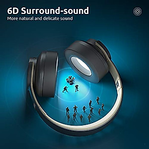 ELEHOT Direct Bluetooth Over-Ear Headphone Wireless Audio Touch Control Foldable and Built-in Microphone