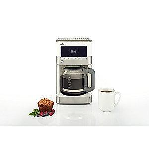 Braun KF6050WH BrewSense Drip Coffee Maker,12 oz, White