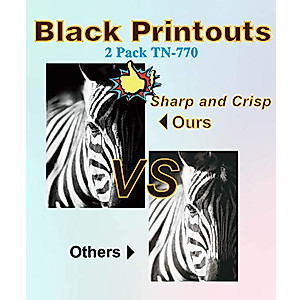 MM MUCH & MORE Compatible Toner Cartridge Replacement for Brother TN770 TN-770 TN730 TN760 Super High Yield Black Toner Cartridge for HL-L2370DW HL-L2370DWXL MFC-L2750DW MFC-L2750DWXL Printer (2-Pack)