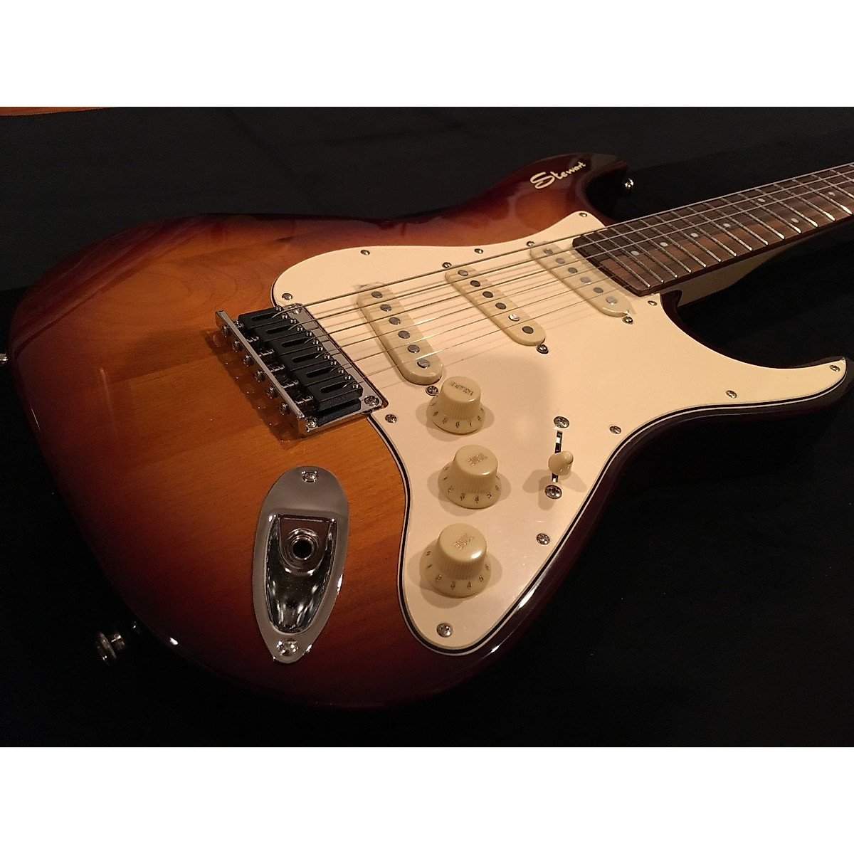 Stewart Electric Travel Guitar - Stow-Away (Tobacco Sunburst)