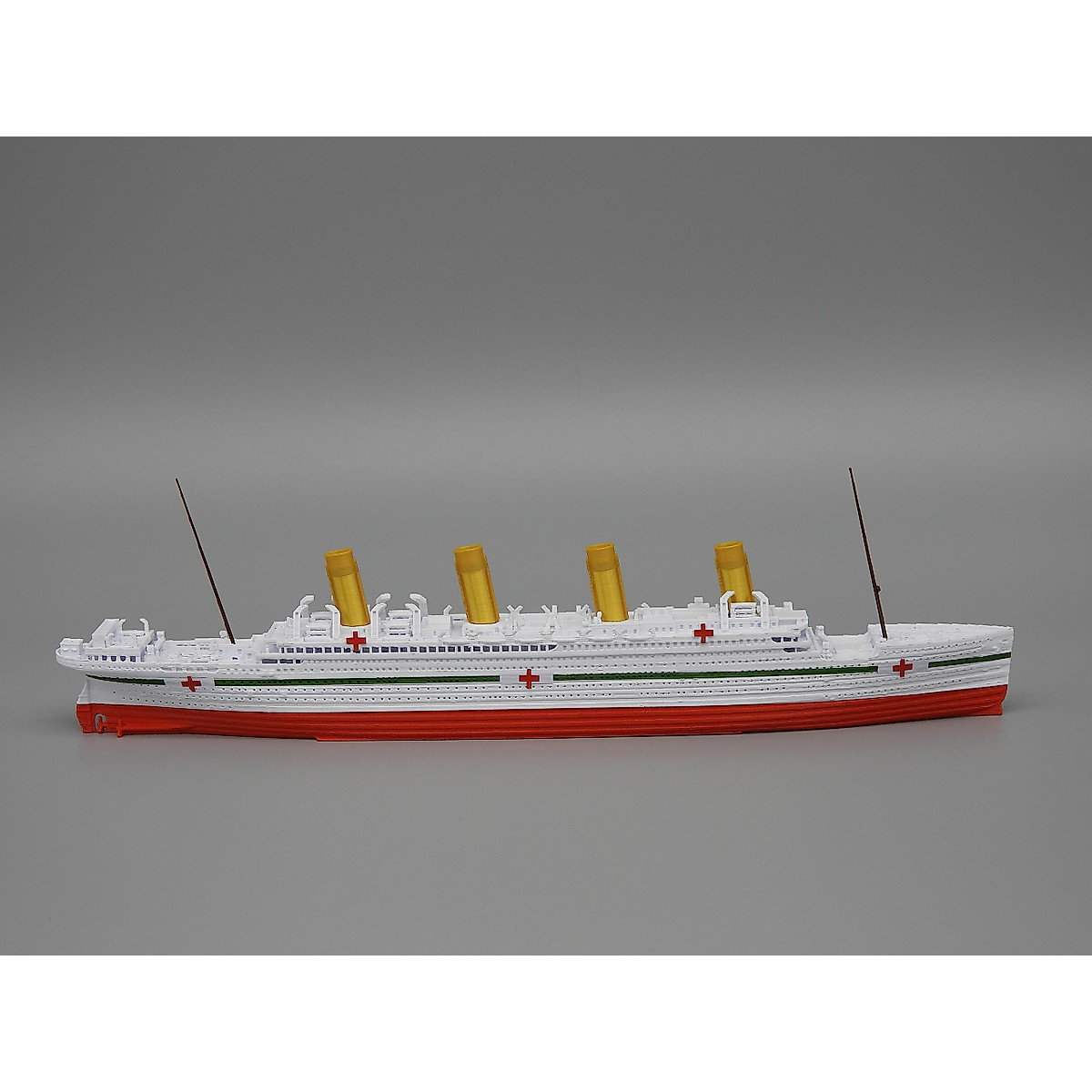 THEROLLER3D HMHS BRITANNIC Model Ship with 3 pc SeaMines,1 Ft Long Assembled Titanic Toys For Kids, Historically Accurate Titanic Toy, Titanic Ship, Titanic Cake Topper, Titanic Figurine, Titanic Boat