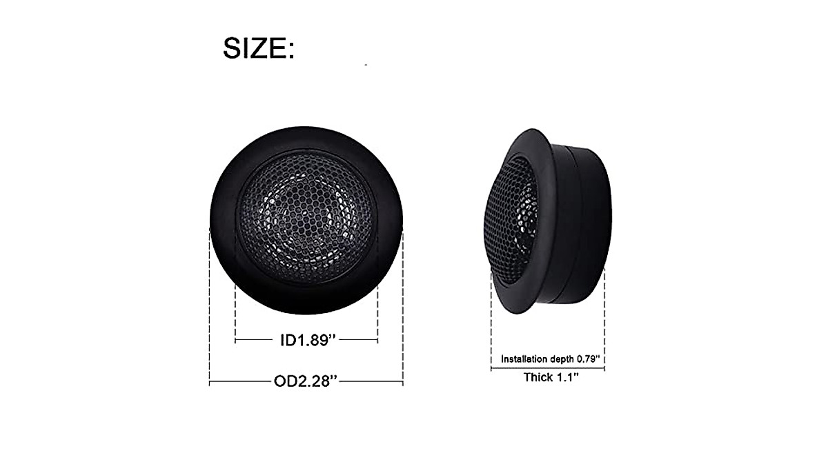 Upgrade Car Audio with CYDZSW 1 Inch Tweeters - Clear High Frequencies