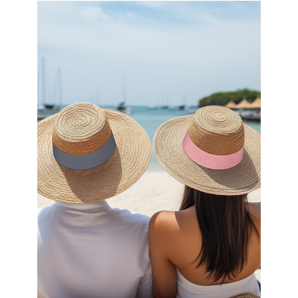 Liitrsh 15 Pcs Stretchable Ribbon Panama Cowboy Hat Accessories for Women and Men (Warm Colors)