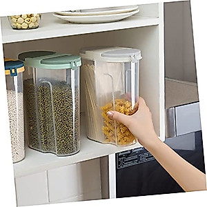 Alipis 3 Pcs Storage Tank Plastic Storage Bins Pet Food Plastic Storage Boxes Storage Boxes with Lids Kitchen Storage Bins Airtight Cereal Container Seal Box Kitchen Storage Boxes Grid Pp
