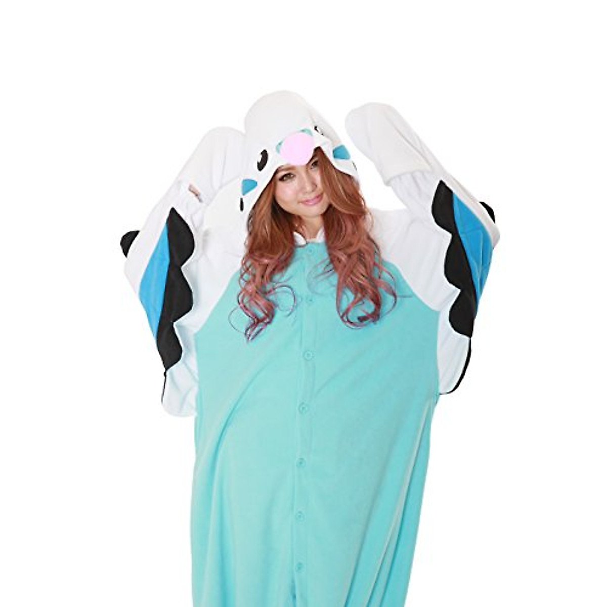 SAZAC Budgie Kigurumi - Onesie Jumpsuit Halloween Costume (Blue)