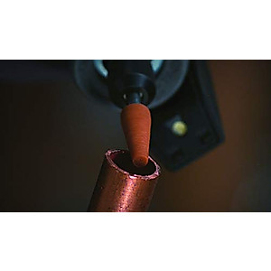 Dremel 953 Aluminium Oxide Grinding Stones Accessory Set, 3 Cone-shaped Grinding Stones for Grinding and Sharpening Metals (6,4 mm)