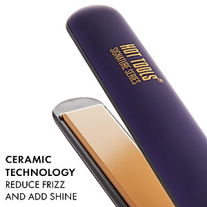 Hot Tools Pro Signature Ceramic Digital Hair Flat Iron | Silky, Smooth Professional-Quality Styles, (1 in)