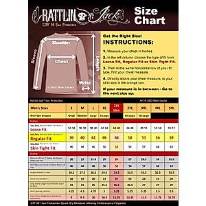 Rattlin Jack Men's UPF 50+ Peacock Bass Fishing Shirts Long Sleeve L White