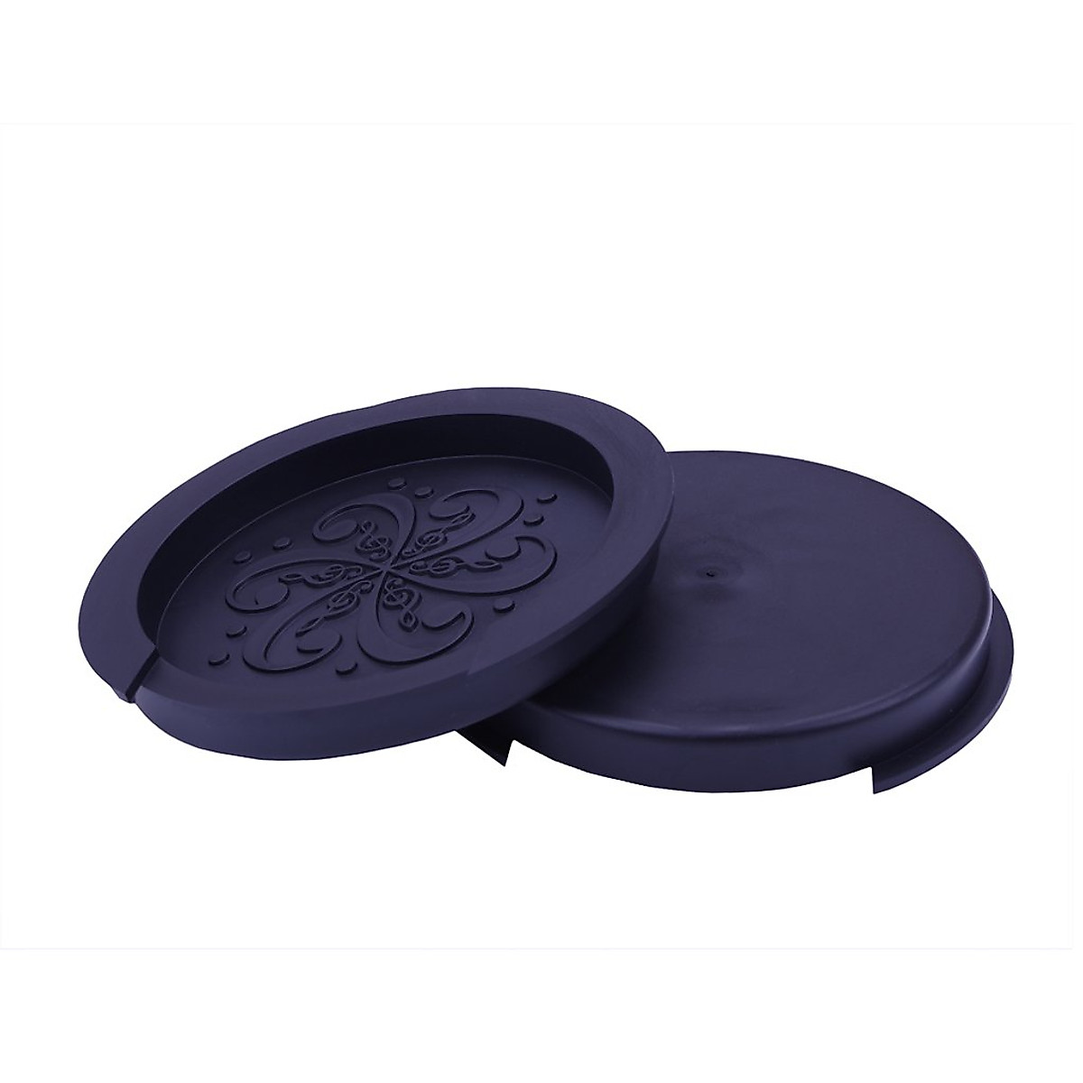 Guitar Soundhole Cover, 4 inch Sound hole Rubber Cover for Acoustic Guitar (Brown)