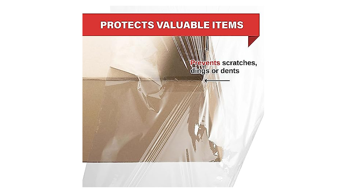 Industrial Strength Stretch Wrap - 4 Pack, 18" 80 Gauge