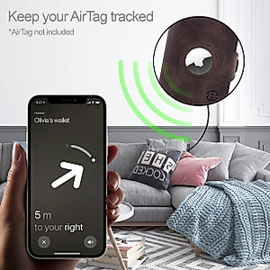 TRUSADOR Verona Leather Wallets for Men & Women Trifold Slim Front Pocket Rfid Wallet (Air Tag Pocket, Brown Vintage)