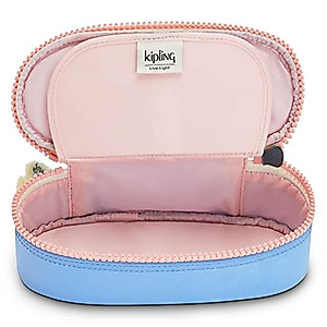 Kipling DUOBOX Printed medium zipped pencase Sweet Blue C