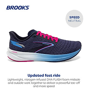 Brooks Women’s Hyperion Neutral Running Shoe - Peacoat/Open Air/Lilac Rose - 9 Medium