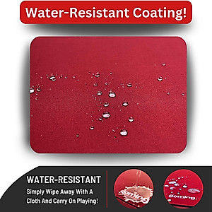 The Gaming Mat Company Poker, Dominoes, Bridge & Mahjong Table Mat - Green 33" x 33" Premium Gaming Mat- Cards Playmat- Card Gaming Mat Table Top Cover Topper Card Game Mat Square Mahjong Table Cover