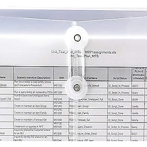 Smead Poly Envelope, 1 1/4 Inch Expansion, String-Tie Closure, Side Load, Letter Size, Clear, 5 per Pack (89521)