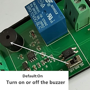 12V DC Wired Water Detectors Water Leak Alarm Module Leakage Flood Sensor with 10A NC NO Relay Output Control, Turns Off Flood Source (White)