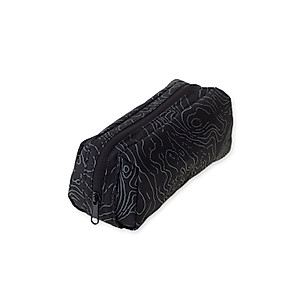 KAVU Pixie Pouch Accessory Travel Toiletry and Makeup Bag, Black Topo