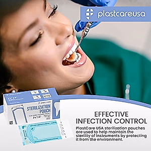 400 2.25 x 4 Inch Self Sterilization Autoclave Pouches for Cleaning Tools, Sterilizer Bags for Dental Offices, Pouch for Dentist Tools, 2 Boxes of 200