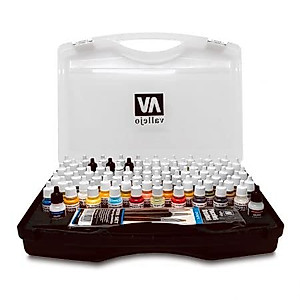Model Color - Acrylic, 72 Basic Colors Set in Plastic Case