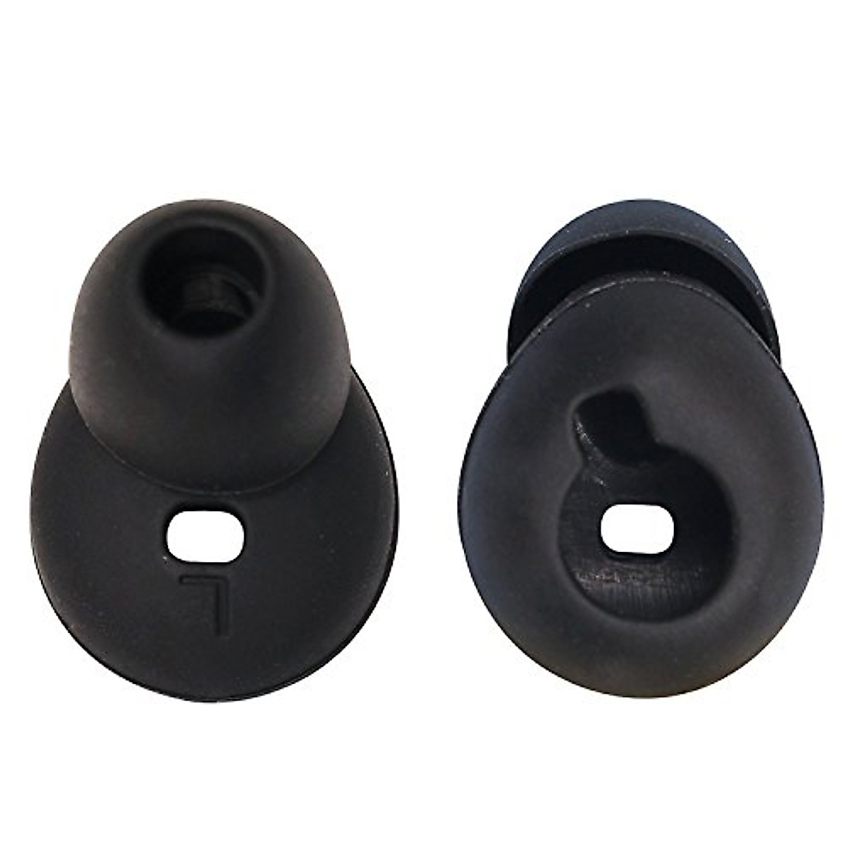 ALXCD Ear Tip for Gear Circle SM-R130, 4 Pairs Anti-Slip Durable Silicone Replacement Ear Tip Eargels, Fit for Samsung Gear Circle Bluetooth Earphone SM-R130 (4 Pair)[Black]