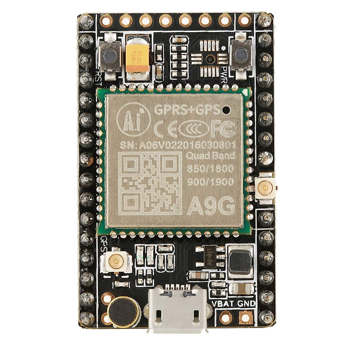 Module A9G Board, A9G Development Board GSM/GPRS and GPS/BDS Module Wireless Data Transmission and Positioning Board