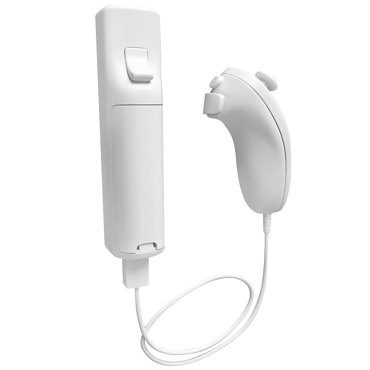 MOLICUI Wii Controller Motion Plus with Nunchuck，Wii Remote Controller Compatible with Nintendo Wii/Wii U with Wrist Strap and Case,White