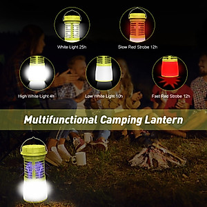Rechargeable Electric Camping Lantern: Battery Powered Lantern with Portable Camping Light & Cordless Outdoor Flashlight for Patio Indoor Tent