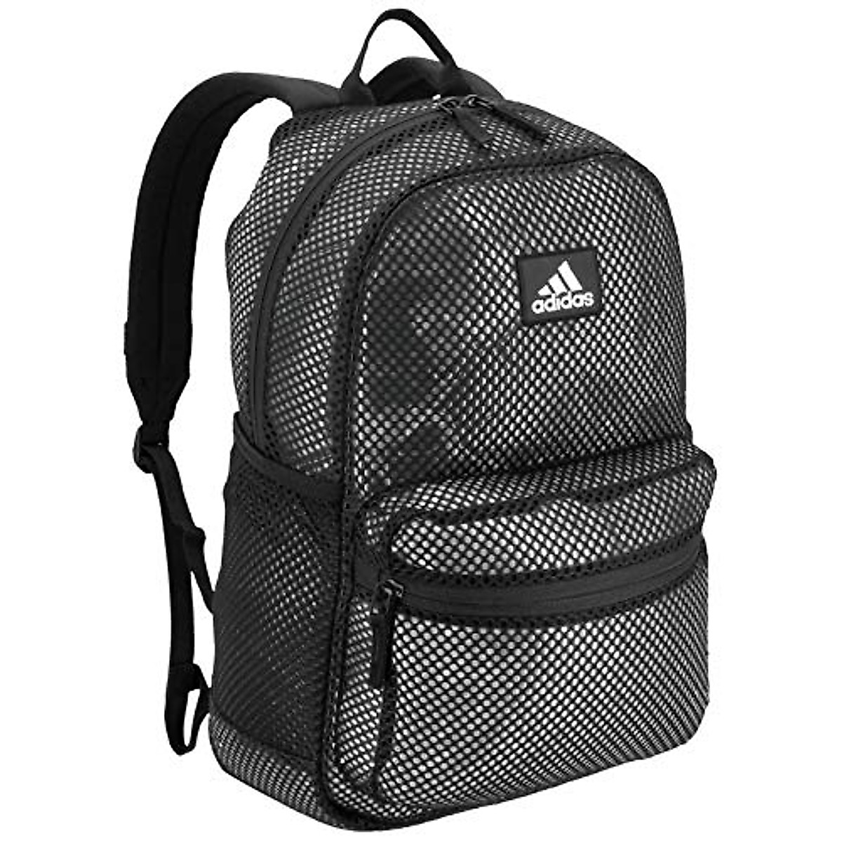 adidas Unisex Hermosa II Mesh Backpack, Black/White, One Size