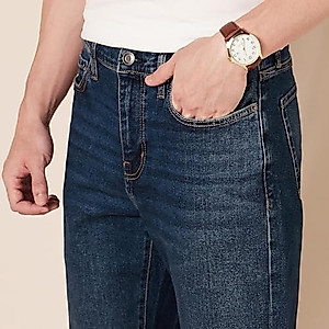 Amazon Essentials Men's Straight-Fit Stretch Jean, Dark Wash, 29W x 28L