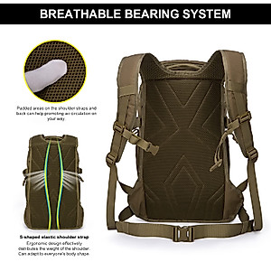 Mardingtop 28L Military Backpack, Tactical Backpack Molle Men Camping Hiking Traveling Motorcycle Backpacks for Unisex