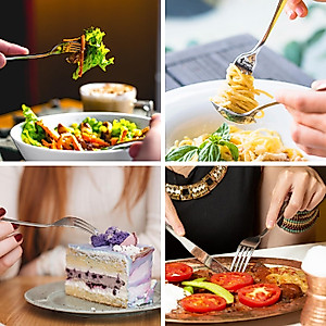 KISJO Dingle Hopper Engraved Stainless Steel Fork, Funny Engraved Dessert Dinner Fork Little Mermaid Fork I Love You Gifts for Friends, Sister, Kids, Girls, Birthday Christmas Disney Forks Gifts