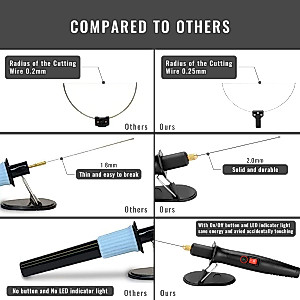 3 in 1 Foam Cutter, Electric Cutter Pen Tool Set, Input Voltage 100-240V Foam Cutting Pen for Foam Cutting, Drilling, Detailing (3in1)