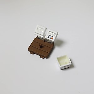 Cmokifuly Cute Keycap,Custom 3D Keycap ESC Key R4 Profile Shine-through Keycap for Mechanical Keyboard,Retro Mini Gaming Pad Keycap (White)