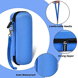 Case Compatible with Pumteck Electric Ball Pump,Smart Air Pump Portable Ball Inflation Storage Bag for GPUTEK/for Teffim/for Motorenbau, Pump Holder for Basketball Accessories - Blue (Box Only)