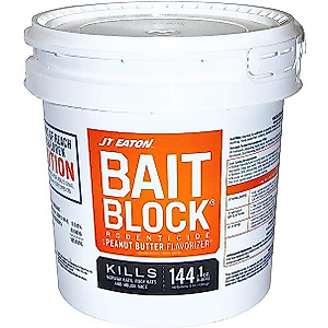 Rodent Baiting Kit - JT Eaton Bait Block Rodenticide Peanut Butter (709-PN) + 12 Protecta RTU Mouse Bait Stations (RTU)