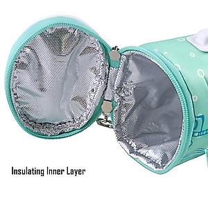 Topwon Baby Milk Bottle Warmer Bag Portable USB Breast Milk Keep Warm Bag Insulated Baby Bottle Tote Bag for Outside Walk, Shopping, Travelling