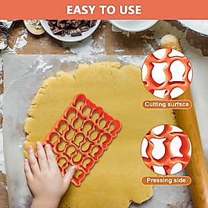 Sidosir 25-Cavity GoldFish Cracker Cookie Cutter, Mini Plastic Fish Biscuit Cutter for Tiny Treats,Fish Shaped Foods, Cookies