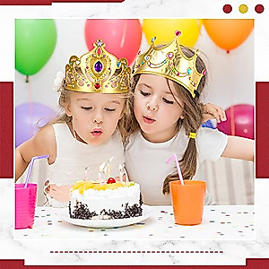 Yaomiao 44 Pcs Foam Crowns Set for Kids Princess Tiaras Crowns Diamond Sticker Making Kits Kids' Family Classroom School Birthday Party Supplies (Vintage Style)